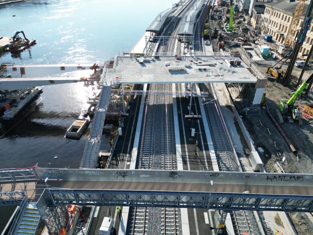 Første etappe fullført i Drammen - Jernbanedirektoratet