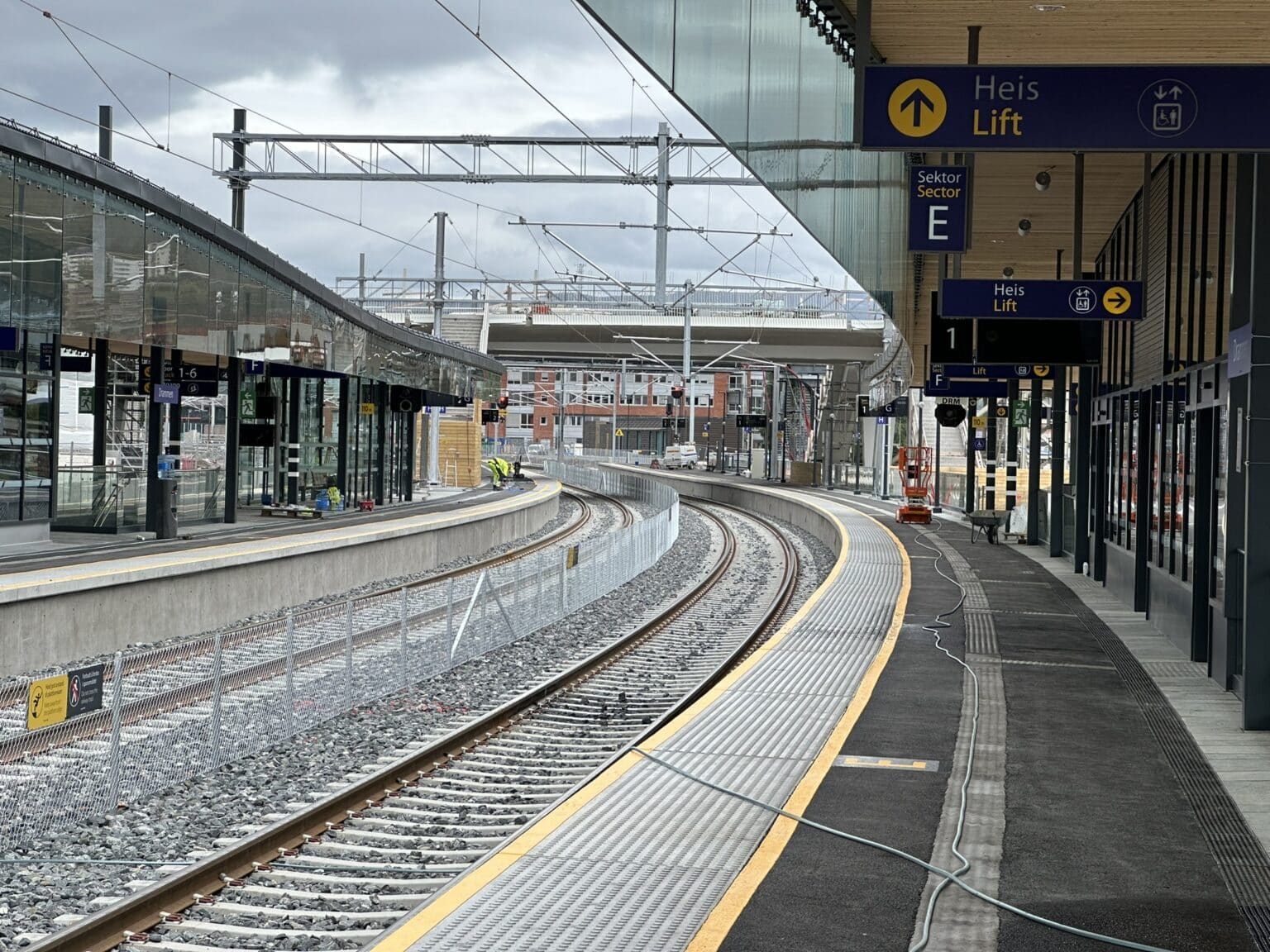 Første etappe fullført i Drammen - Jernbanedirektoratet